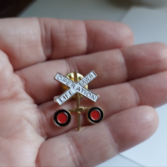 Jewelry | Operation Life Saver Railroad Crossing Safety Vintage Lapel ...